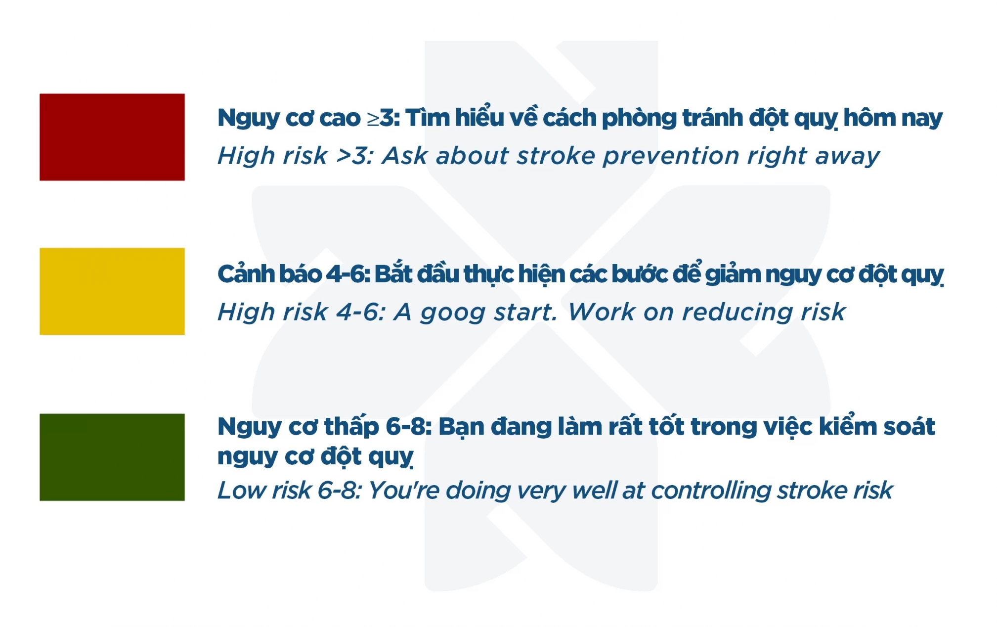 ĐÁNH GIÁ NGUY CƠ ĐỘT QUỴ THEO THANG ĐIỂM HIỆP HỘI ĐỘT QUỴ MỸ