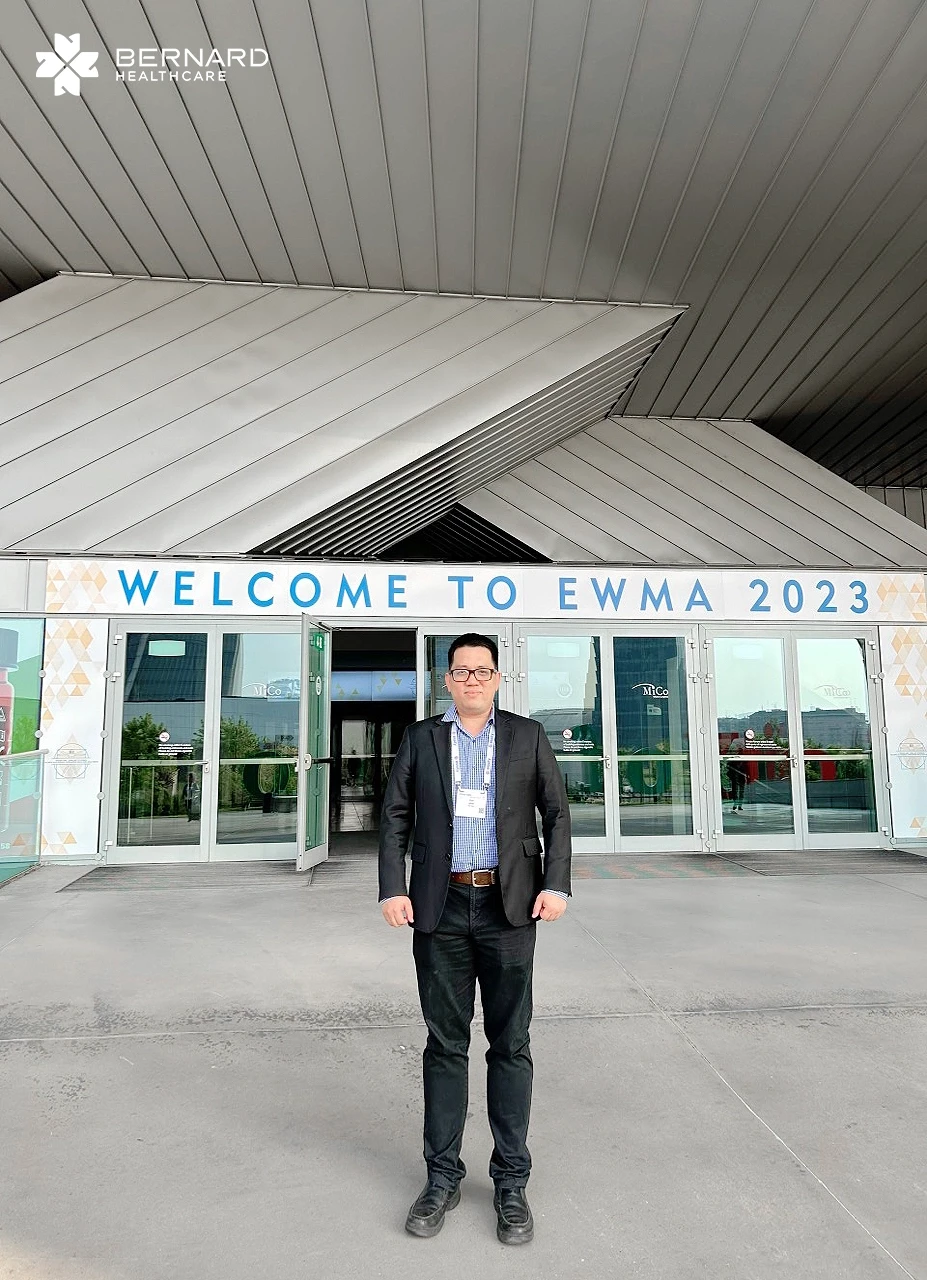 ĐẠI DIỆN BERNARD HEALTHCARE THAM DỰ HỘI NGHỊ VẾT THƯƠNG CHÂU ÂU (EWMA) 2023